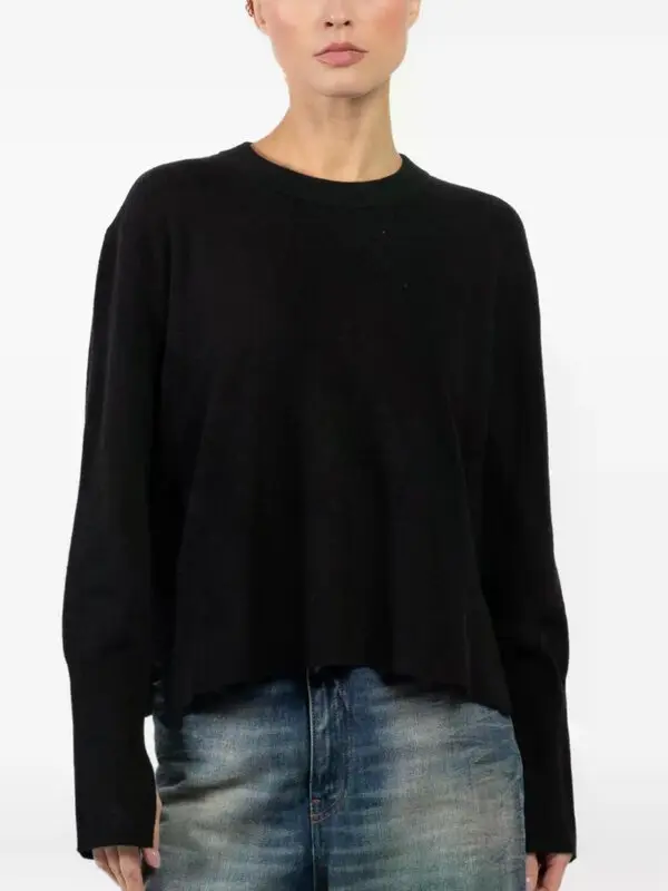 ARLO MOTT Split-hem Long-sleeve Sweater