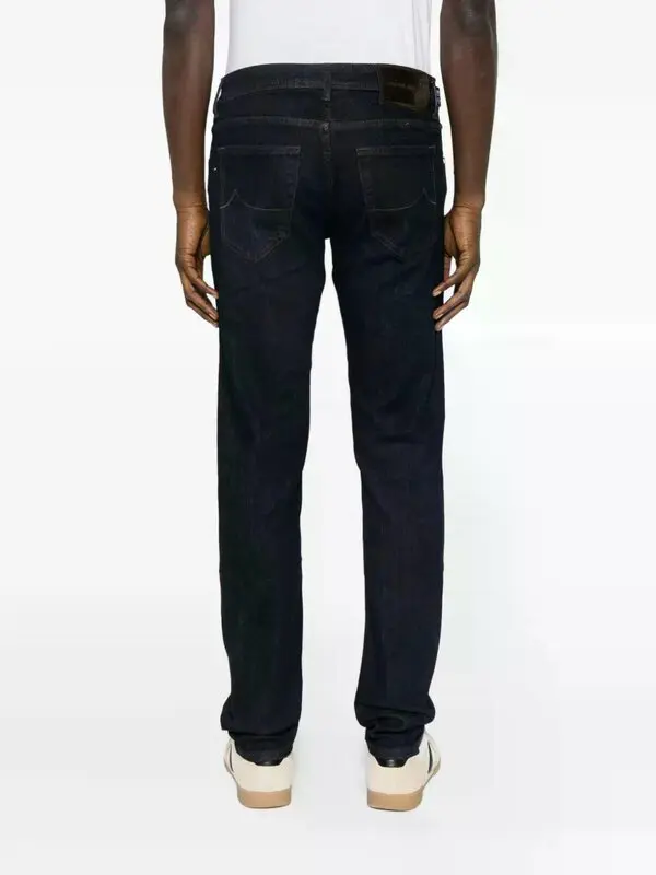 Jacob Cohen Embellished-detail Straight Leg Jeans