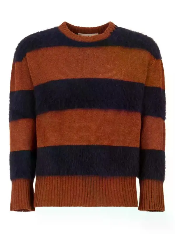 Marni Striped Virgin Wool Sweatshirt
