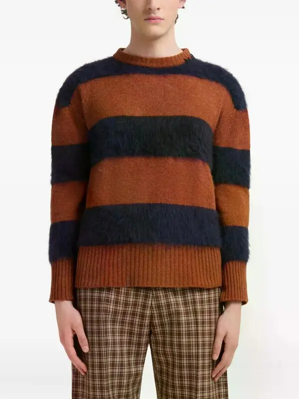 Marni Striped Virgin Wool Sweatshirt