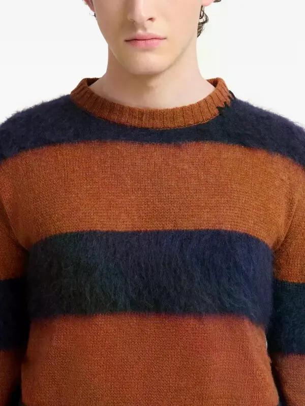 Marni Striped Virgin Wool Sweatshirt