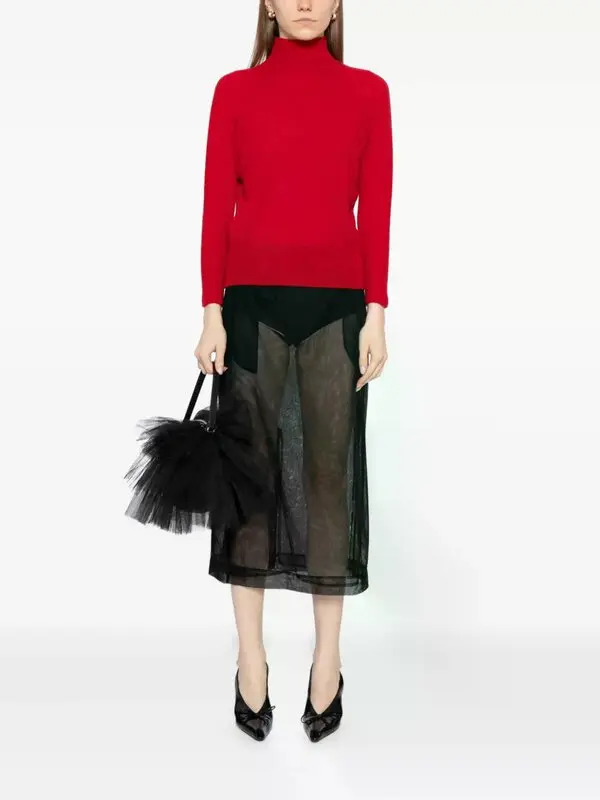 Simone Rocha Cashmere Funnel-neck Top