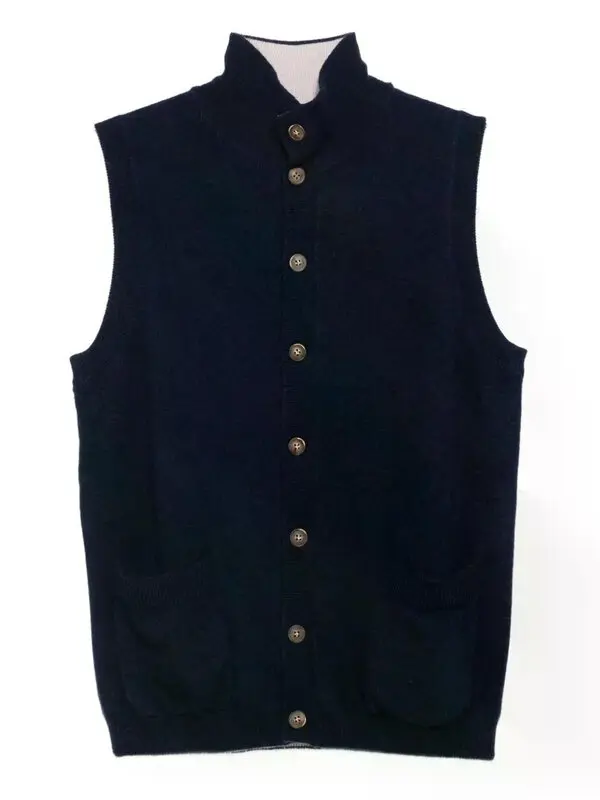 OLIVER LATTUGHI Button-fastening Patch-pocket Vest