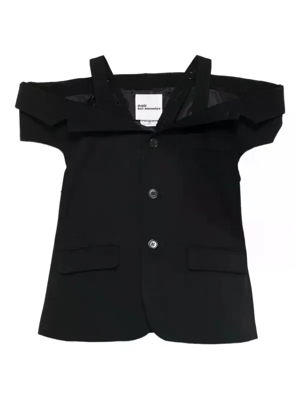 Noir Kei Ninomiya Off-the-shoulder Fitted Jacket
