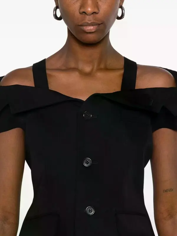 Noir Kei Ninomiya Off-the-shoulder Fitted Jacket