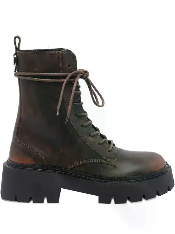 VIC MATIE Leather Combat Boots