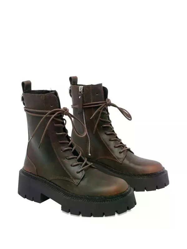 VIC MATIE Leather Combat Boots