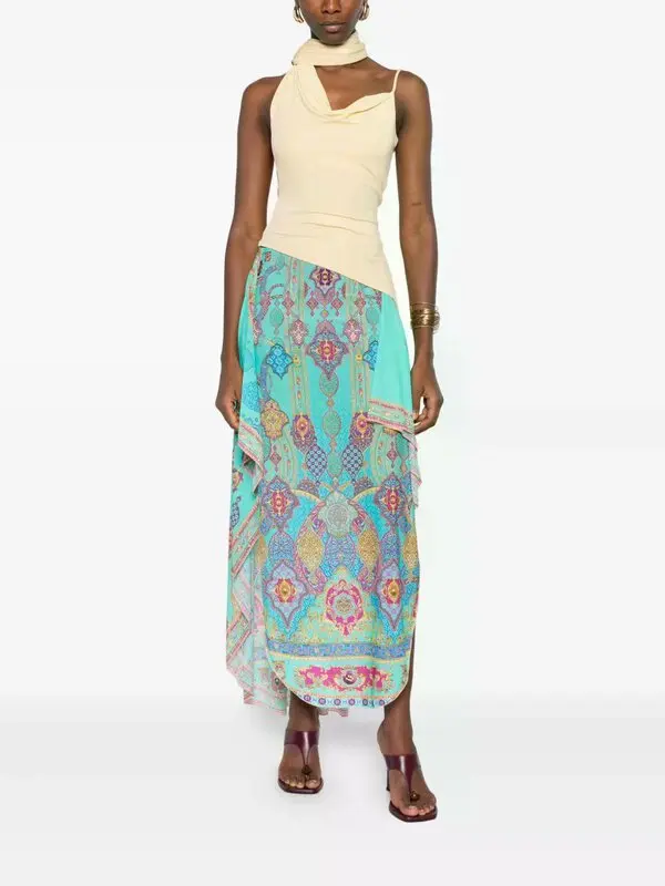Camilla Paisley-print A-line Skirt