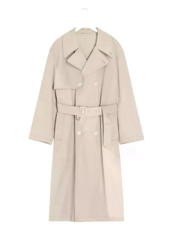 LEMAIRE Double-breasted Belted Trench Coat