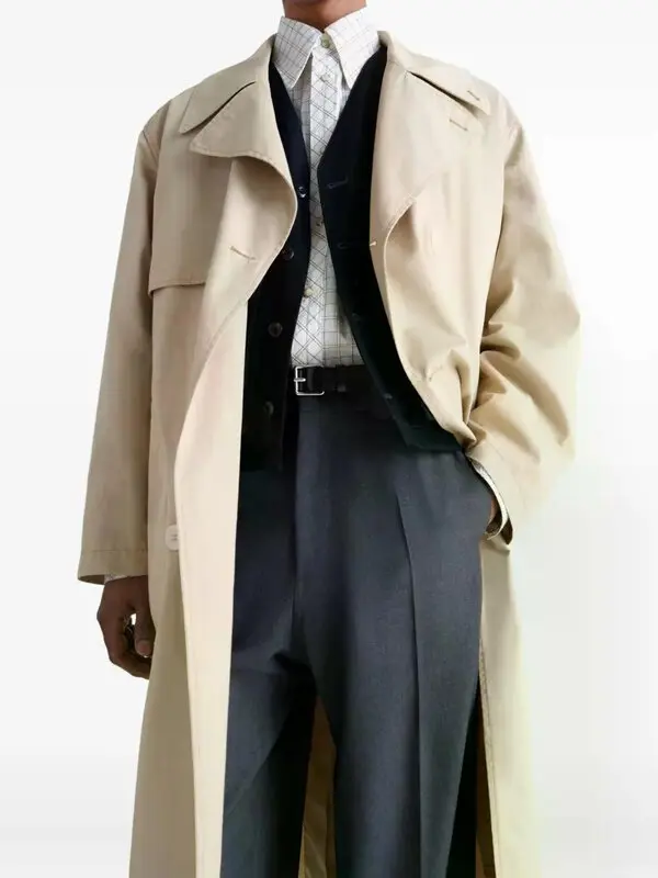 LEMAIRE Double-breasted Belted Trench Coat