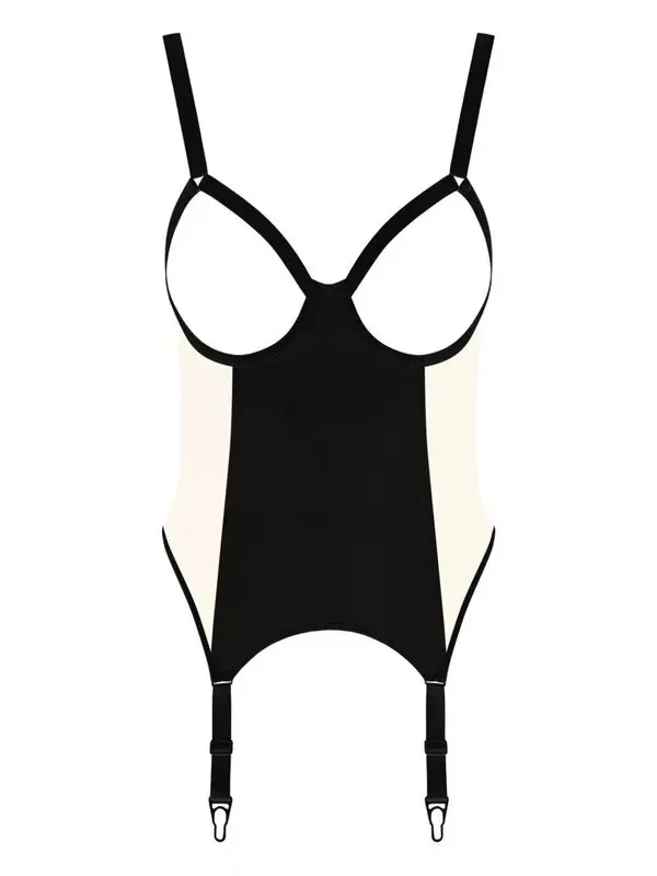 MAISON CLOSE Open-bust Bodysuit