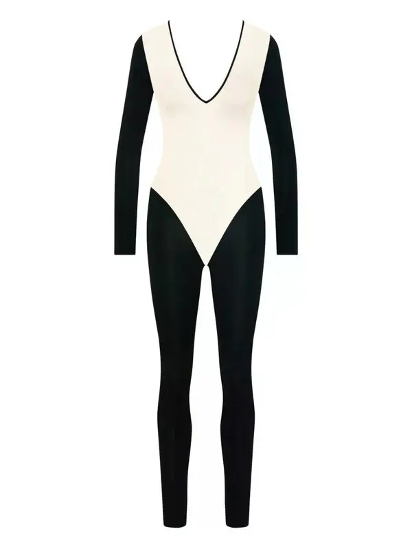 MAISON CLOSE Pure Tentation Long-sleeve Backless Jumpsuit - Black