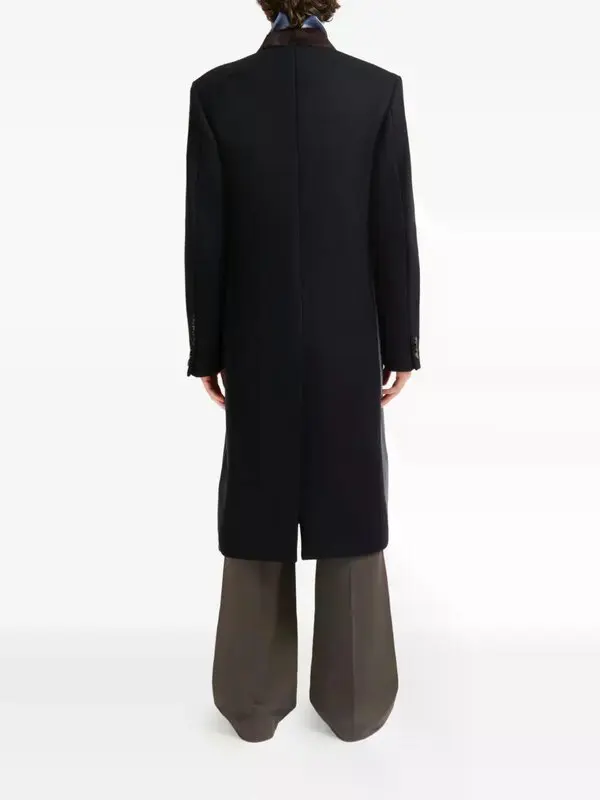 Marni Double-breasted Fur-trimmed Coat