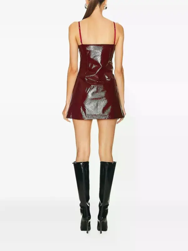 COURREGES Square Neck Mini Dress