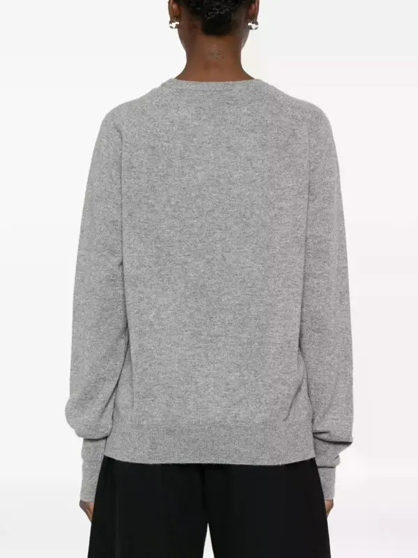 OLIVER LATTUGHI Round-neck Ribbed-cuff Sweater