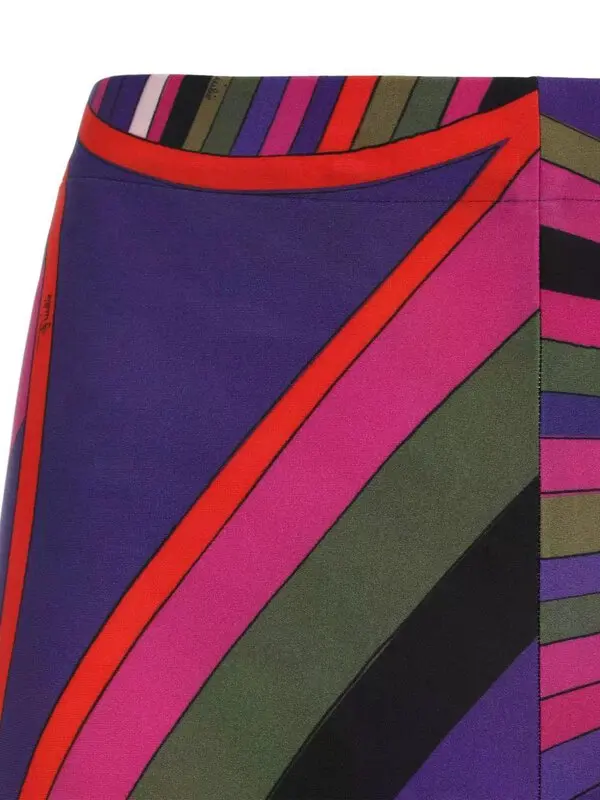 Emilio Pucci Abstract-print Leggings - Pink