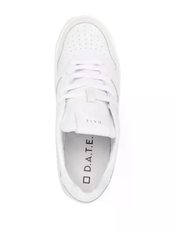 D.a.t.e. Square-logo Leather Trainers