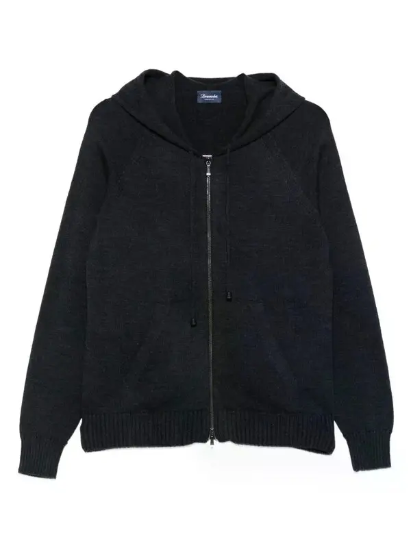 DRUMOHR Hooded Zip-up Sweater