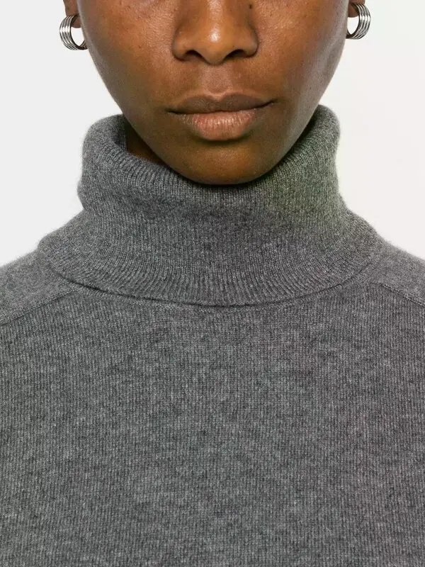 GOTHA Long-sleeve Turtleneck Sweater - Grey