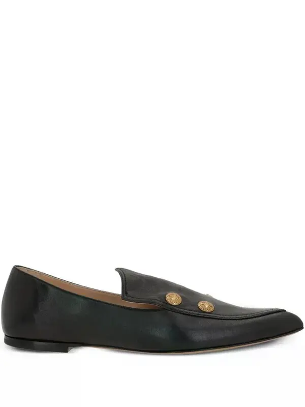 Chloé Agnes Pointed-toe Embellished Loafers