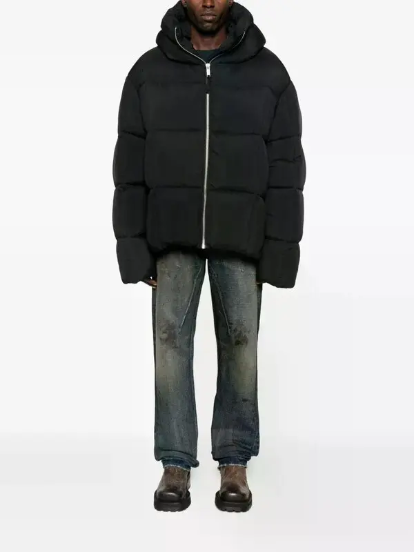 THOM KROM Quilted Hooded Jacket