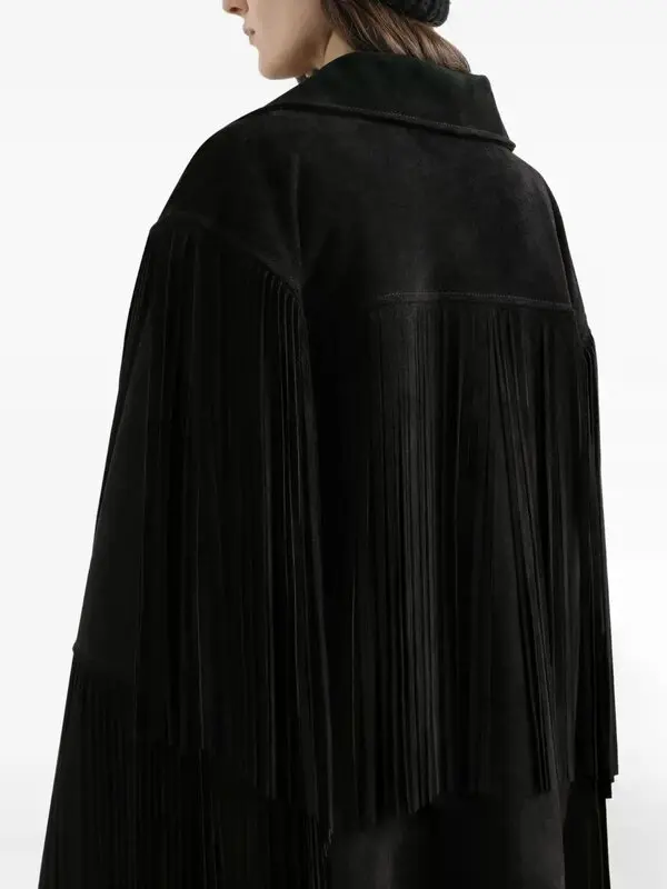 Dolce & Gabbana Pleated Fringe Coat