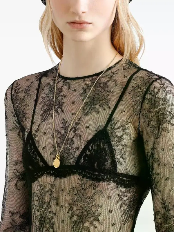 Dolce & Gabbana Chantilly Lace Bodysuit - Black