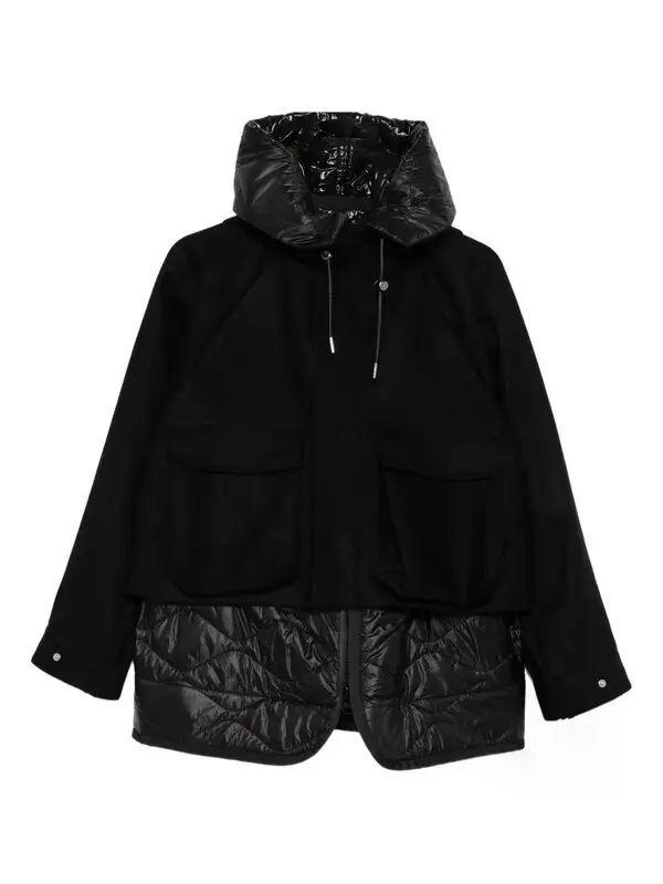Sacai Hooded Quilted Panel Jacket