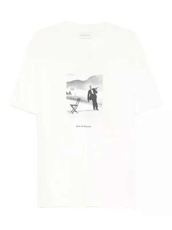 Drole De Monsieur Graphic-print T-shirt - White