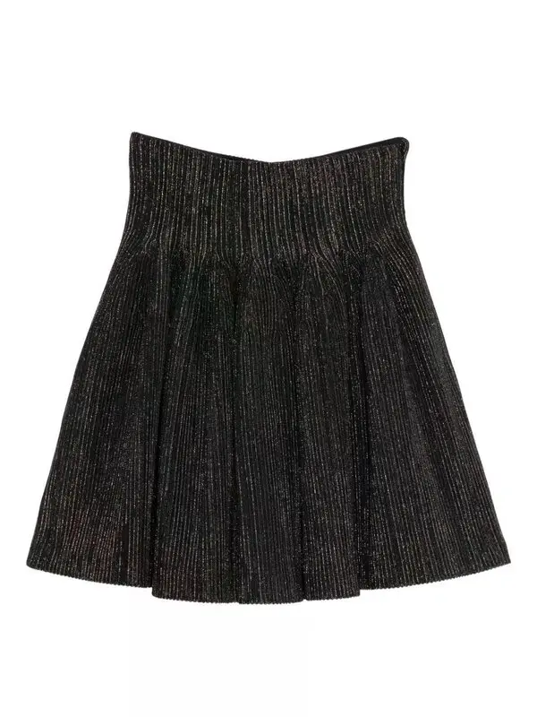 CFCL Pleated Metallic-thread Skirt