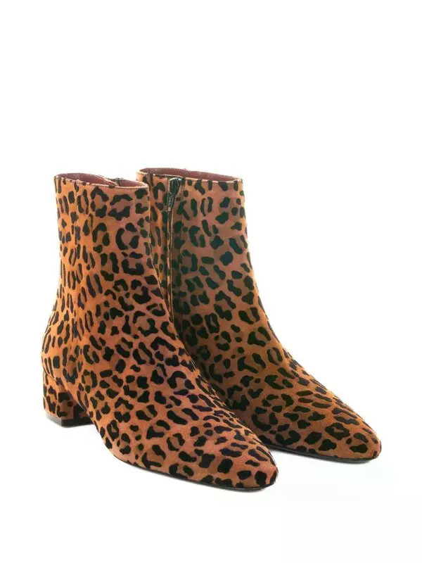 Roberto Festa Leopard-print Block-heel Boots