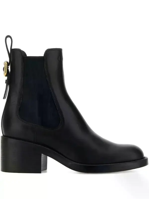 Chloé 60mm Buckle-detail Leather Boots