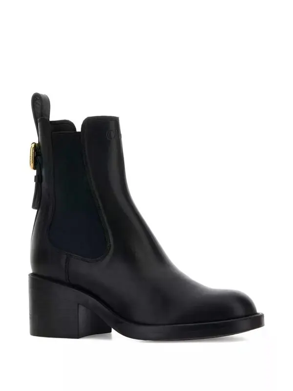 Chloé 60mm Buckle-detail Leather Boots