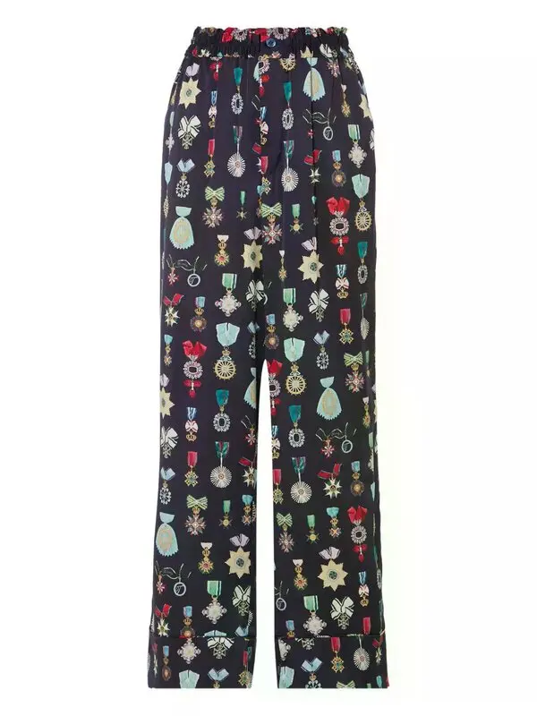 TEMPERLEY LONDON Gloriette Silk Trousers
