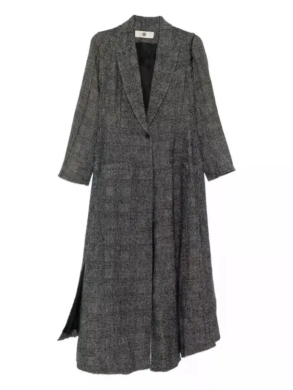 MARC LE BIHAN Plaid Single-breasted Coat