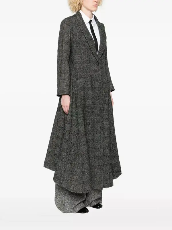 MARC LE BIHAN Plaid Single-breasted Coat