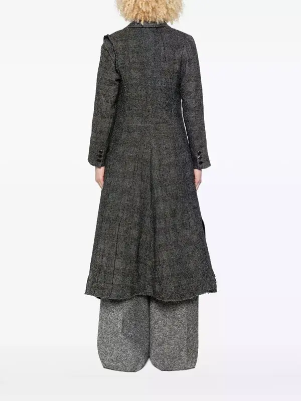 MARC LE BIHAN Plaid Single-breasted Coat