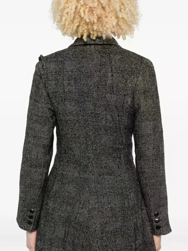 MARC LE BIHAN Plaid Single-breasted Coat