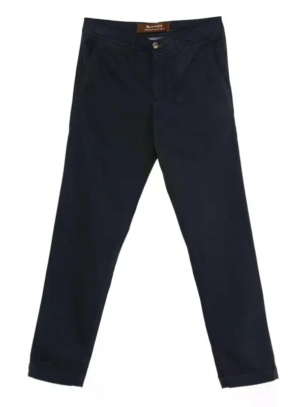 Sand Dilan Cuffed Cotton Trousers