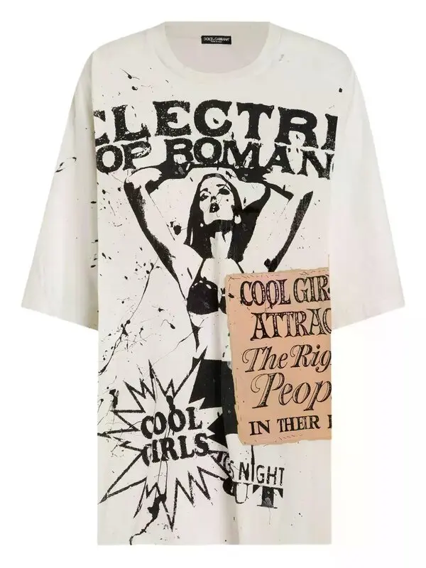 Dolce & Gabbana Graphic-print T-shirt - White