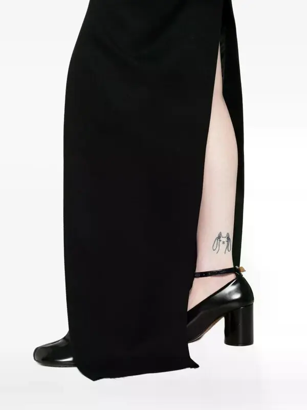 Rick Owens Side-slit Maxi Skirt - Black