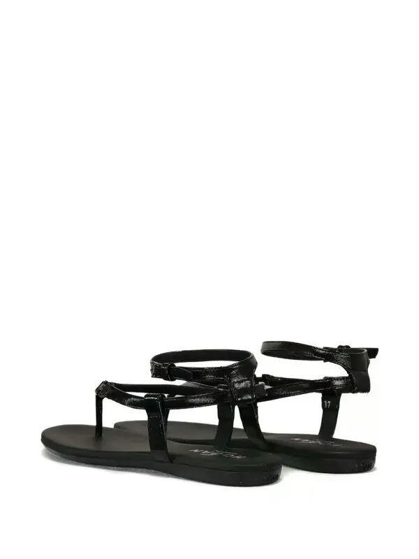 Hogan Leather Flat Sandals