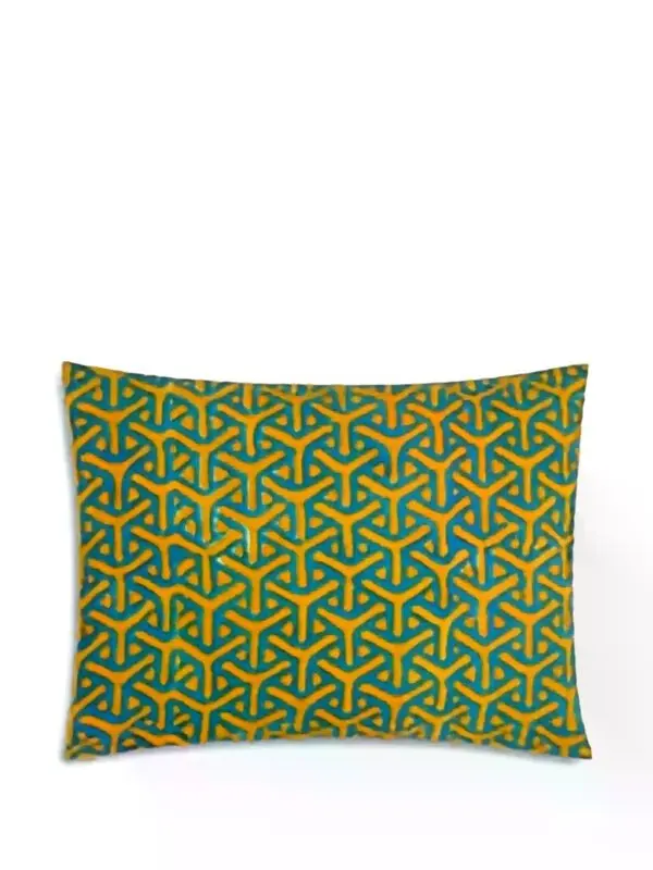 LISA CORTI Floral Geometric Cushion