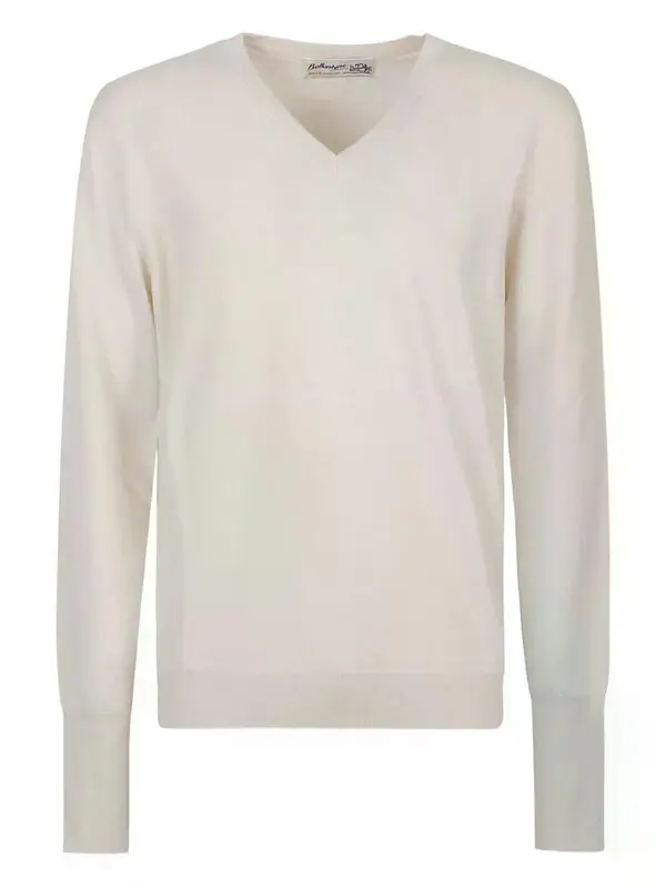 BALLANTYNE V-neck Cashmere Sweater - Neutrals