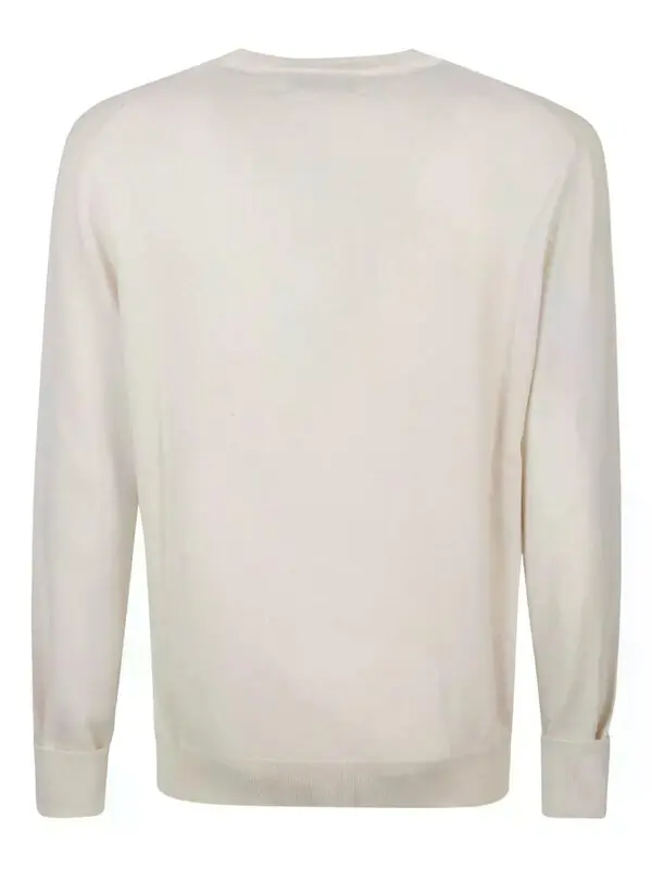 BALLANTYNE V-neck Cashmere Sweater - Neutrals