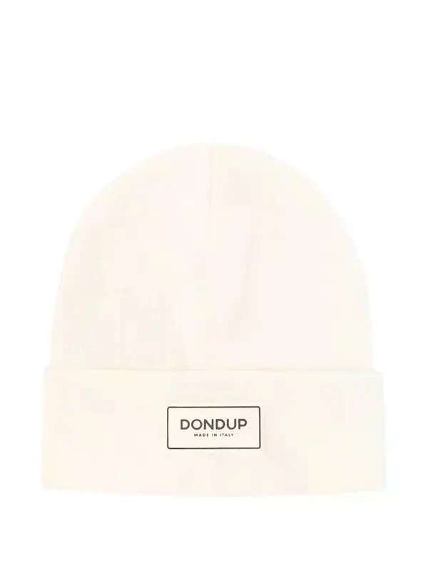 DONDUP Logo-label Beanie Hat - Neutrals