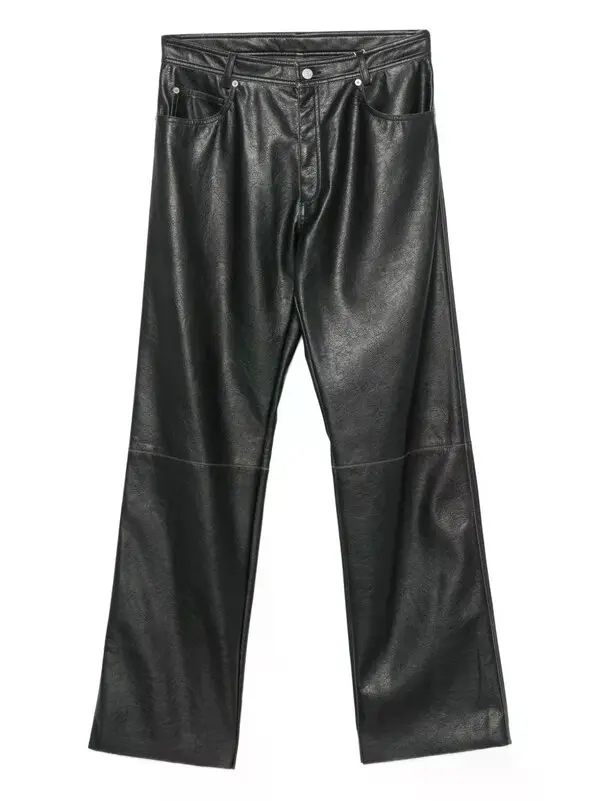 MAISON MARGIELA Leather-effect Five-pocket Trousers