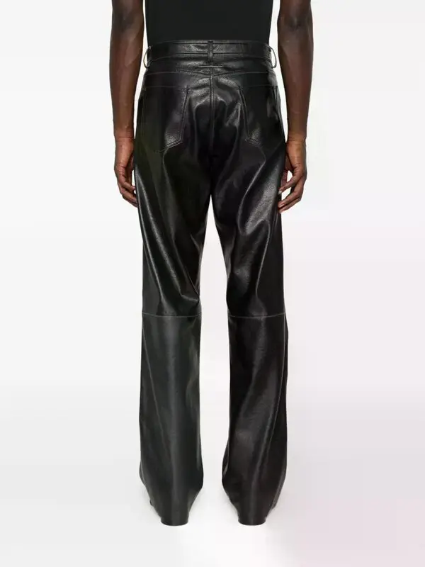 MAISON MARGIELA Leather-effect Five-pocket Trousers