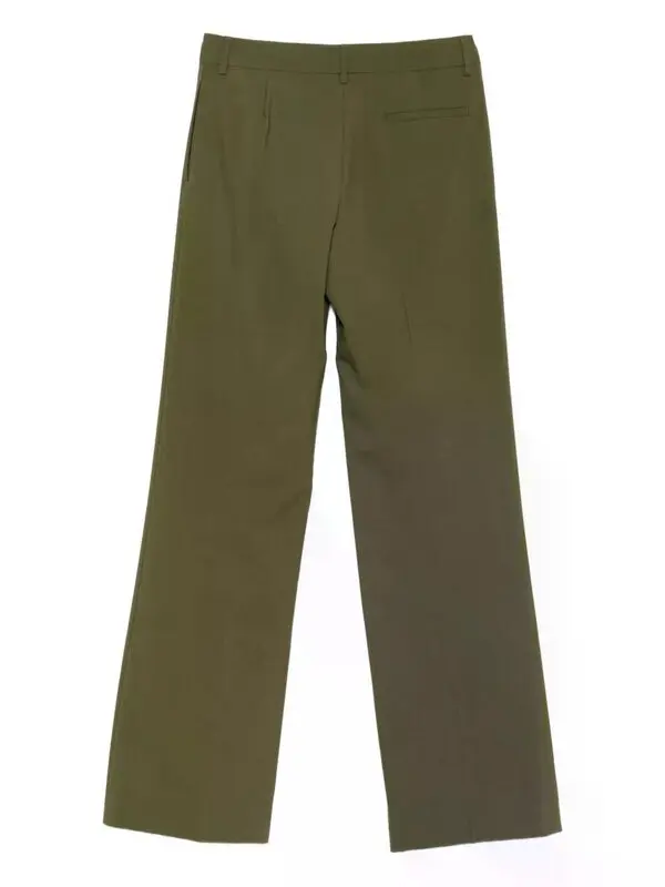MSGM Flared High-waist Trousers