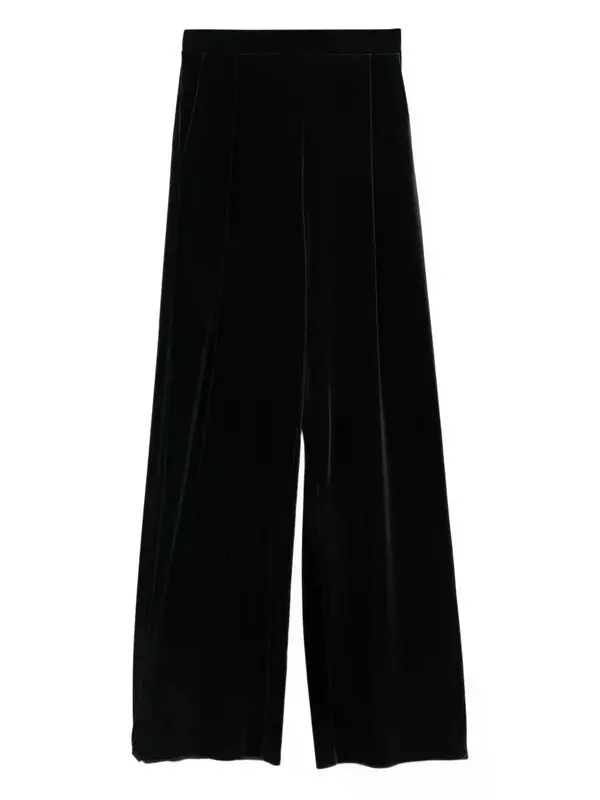 AMAZUIN Wide-leg High-waisted Velvet Trousers
